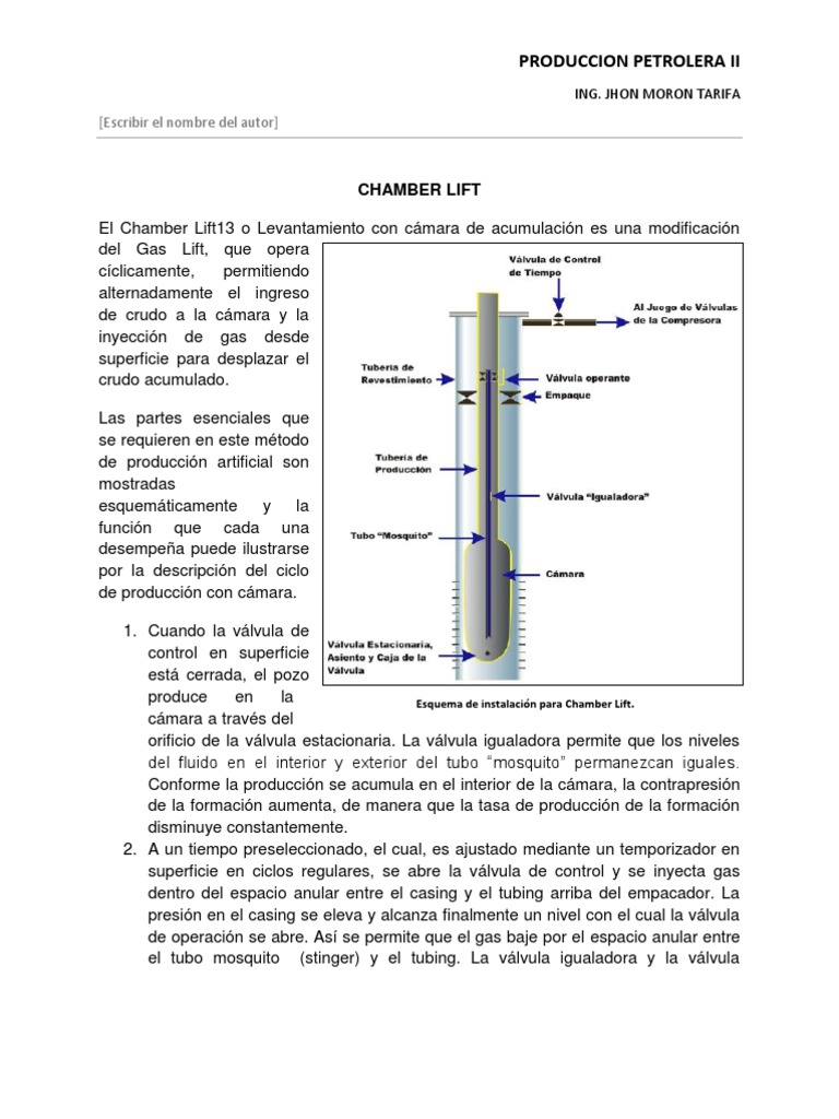 Chamber Lift en Producción Petrolera | PDF | Energía y recursos | Science