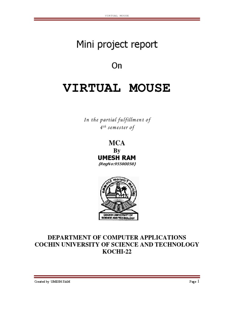 Virtual Mouse | PDF | Java Virtual Machine | Java (Programming Language)