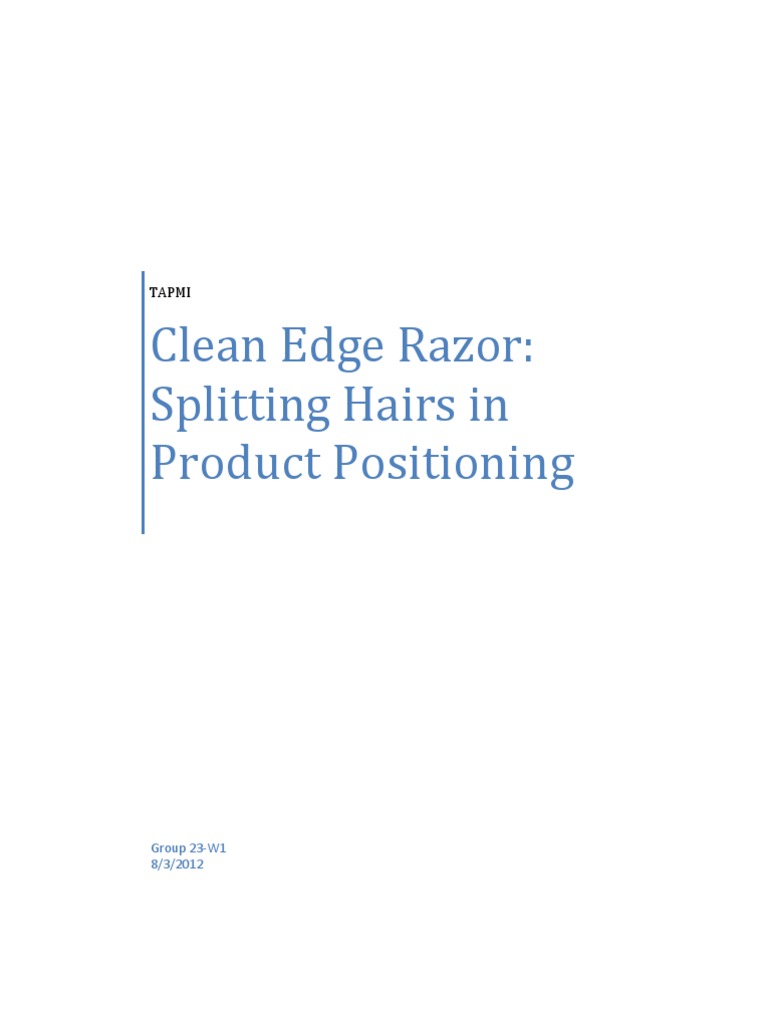 Clean Edge Razor | PDF | Shaving | Razor