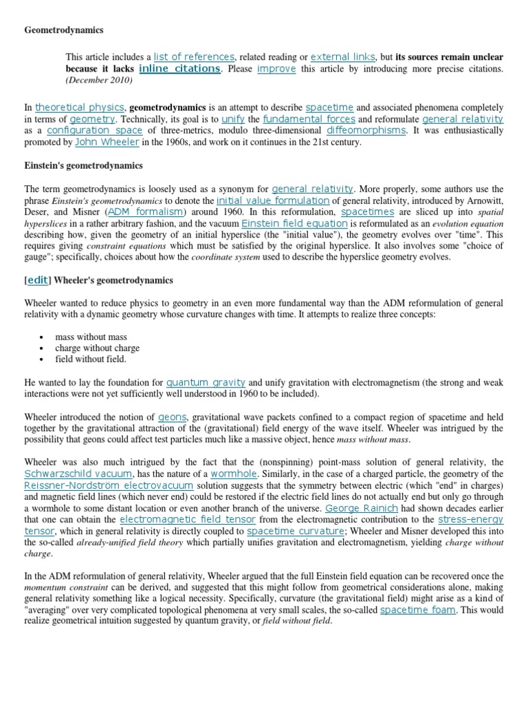 Geo Metro Dynamics | PDF | Physical Cosmology | Chronology Of The Universe