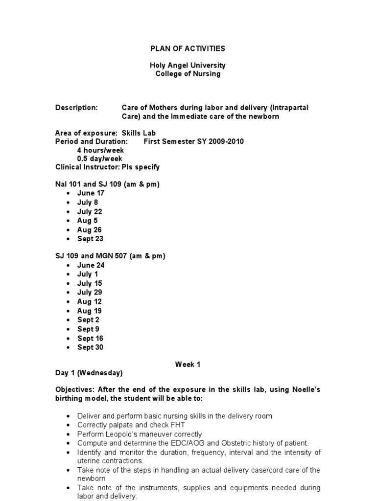 Skills LAb POA | PDF