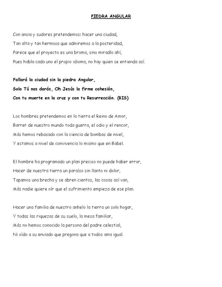 Piedra Angular | PDF