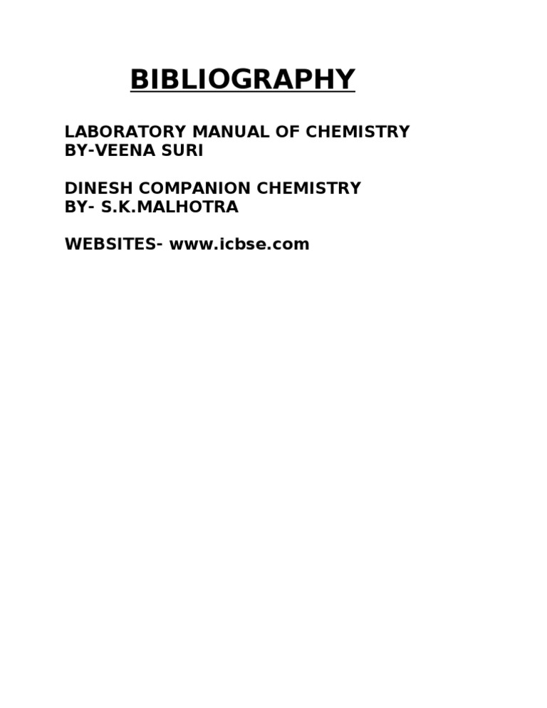 Chemistry Study Resources List | PDF