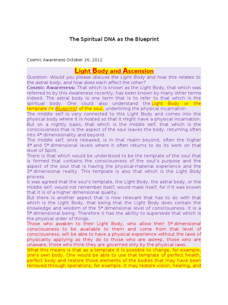 Understanding Spiritual DNA and Ascension | PDF | Soul | Consciousness