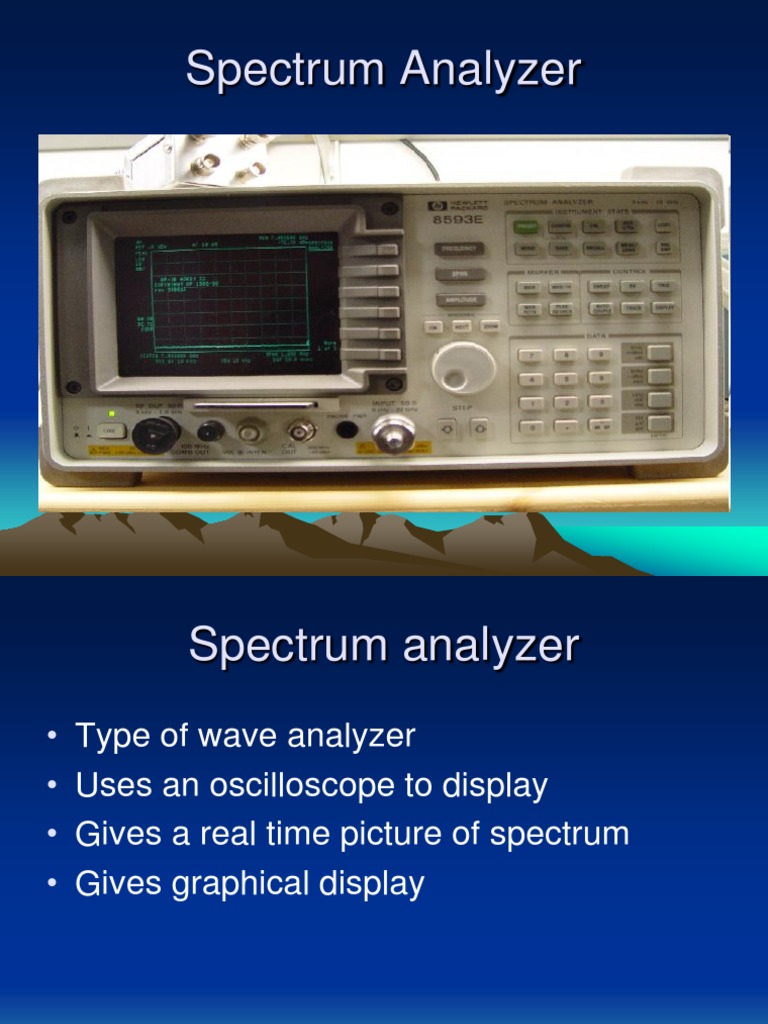 Spectrum Analyzer | PDF | Sampling (Signal Processing) | Analog To ...