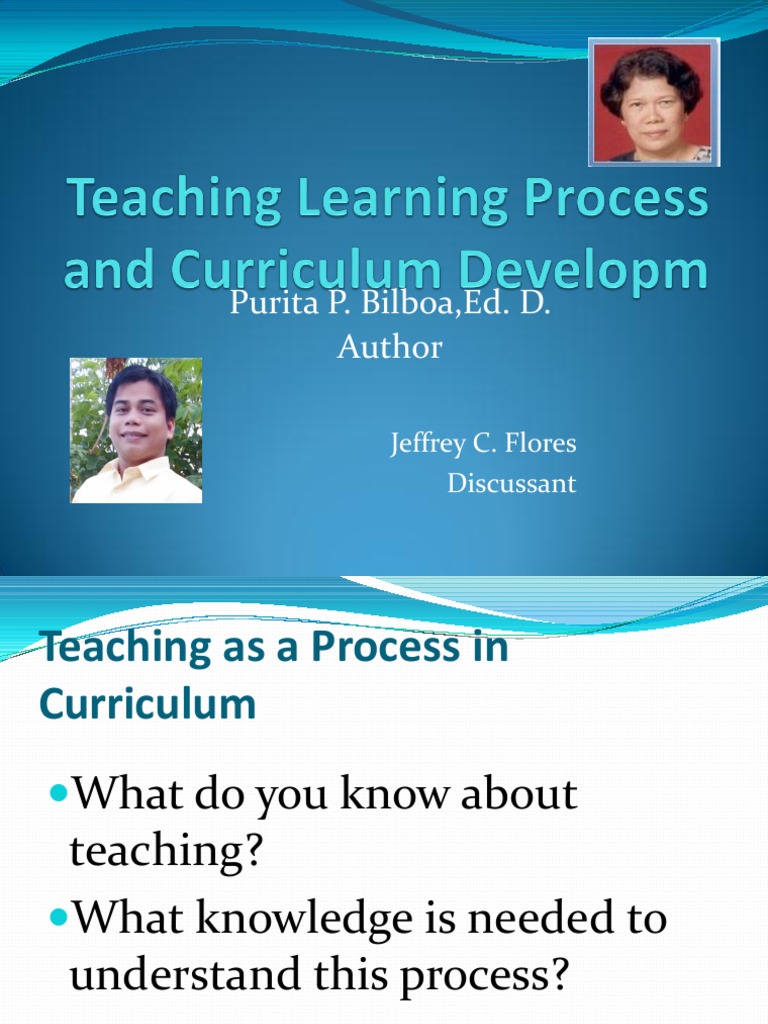 Teaching Learning Process And Curriculum Development Pdf