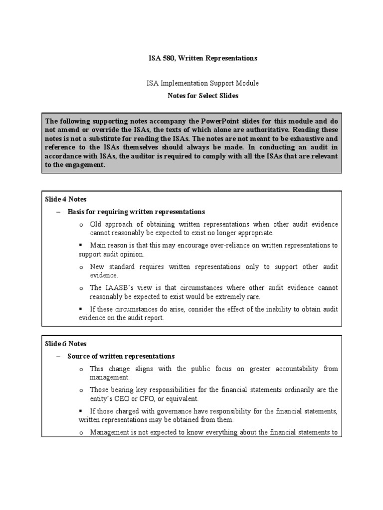 Module - IsA 580 | PDF | Audit | Auditor's Report