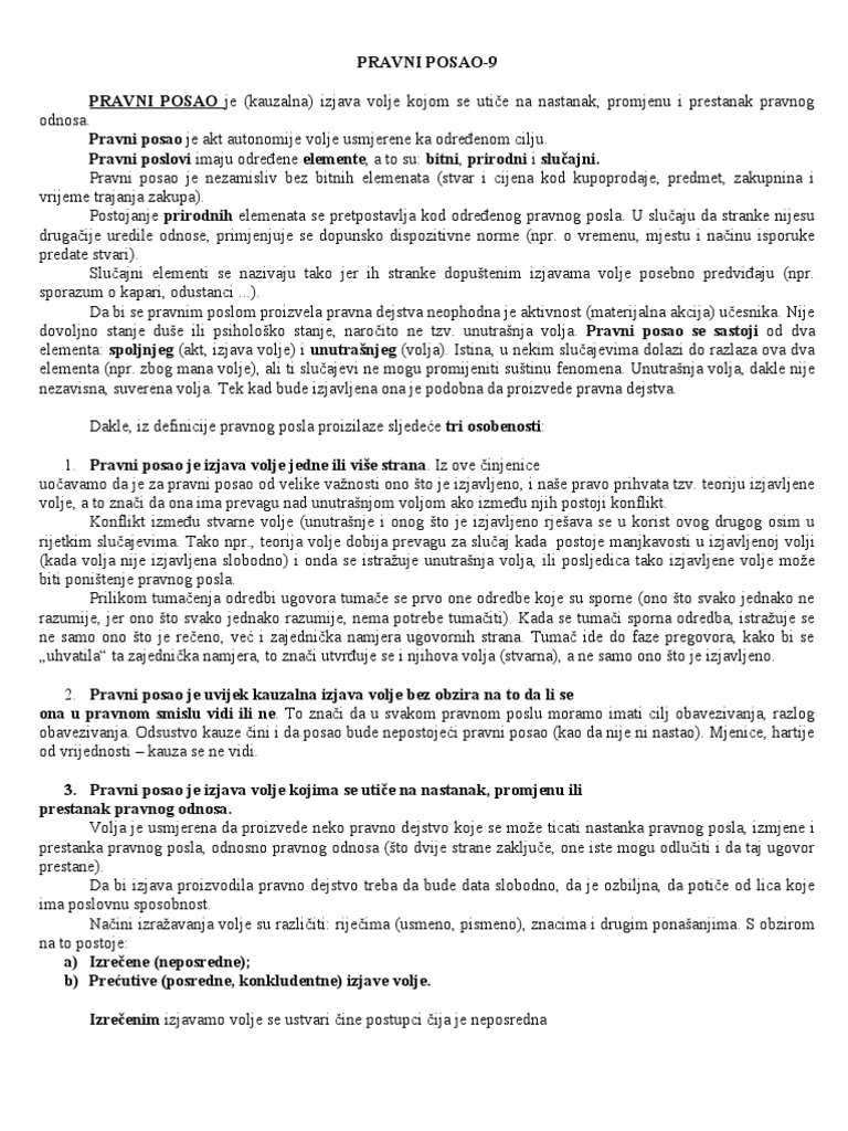 Uvod U Gradjansko Pravo | PDF