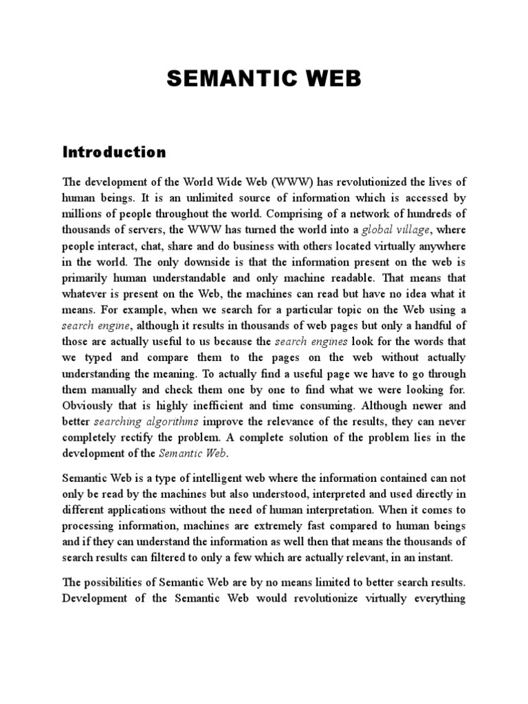 Semantic Web | PDF | Resource Description Framework | Semantic Web