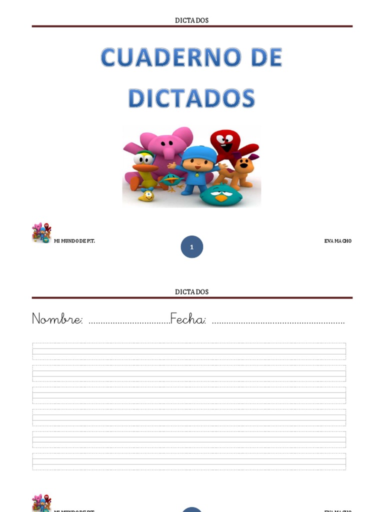 Cuaderno de Dictados | PDF