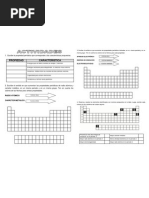 Sopa de Letras de Tabla Periódica de Los Elementos Químicos | PDF ...