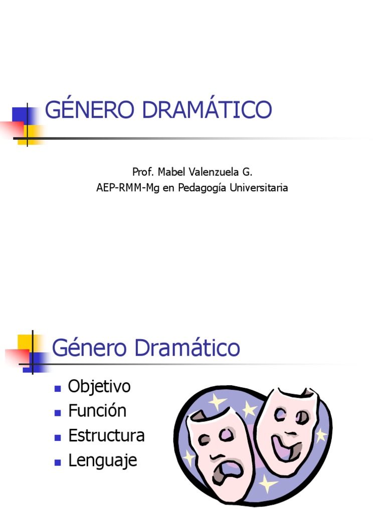 Unidad 3 Genero Dramatico | PDF | Teatro