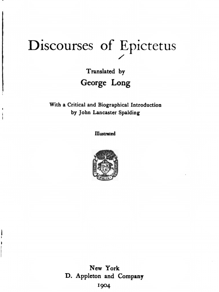 Discourses of Epictetus | PDF