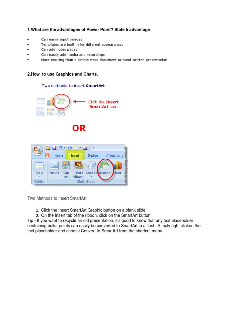 1.what Are The Advantages of Power Point? State 5 Advantage | PDF ...