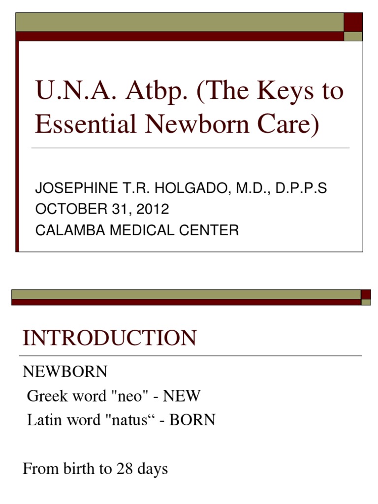 Essential Newborn Care Guidelines | PDF | Breastfeeding | Infants