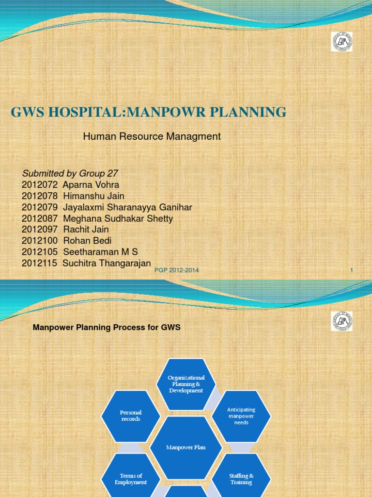 GWS Hospital Manpower Planning Guide | PDF | Nursing | Recruitment