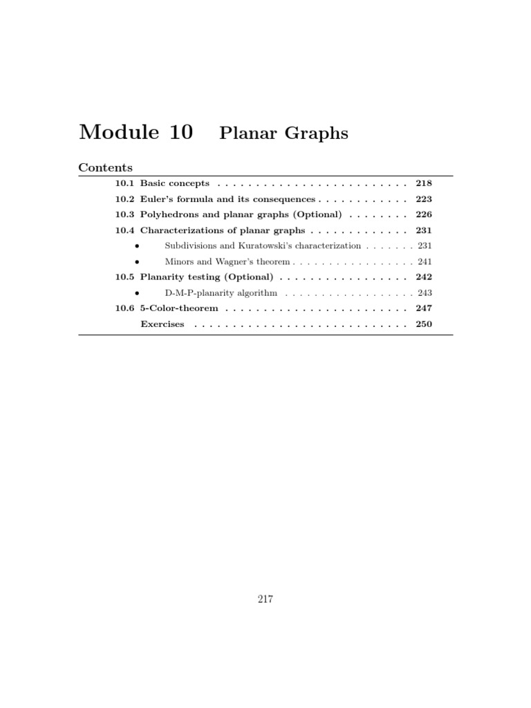 Planar Graph | PDF | Vertex (Graph Theory) | Graph Theory