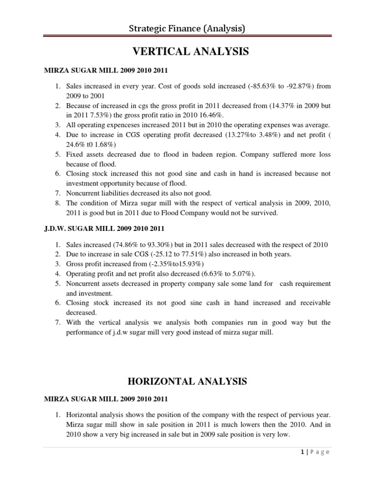 Vertical Analysis | PDF | Equity (Finance) | Investing