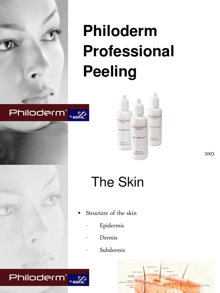 Philoderm: Superficial Peeling Guide | PDF | Scar | Epidermis