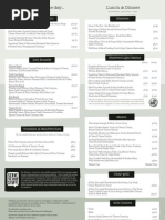 Sample Dinner Ala Carte Menu | PDF | Desserts | Salad