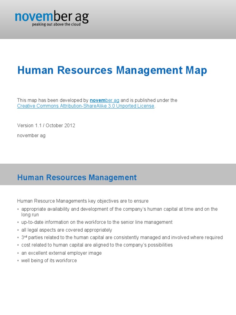 Human Resources Map v01-02 | PDF | Human Resource Management ...
