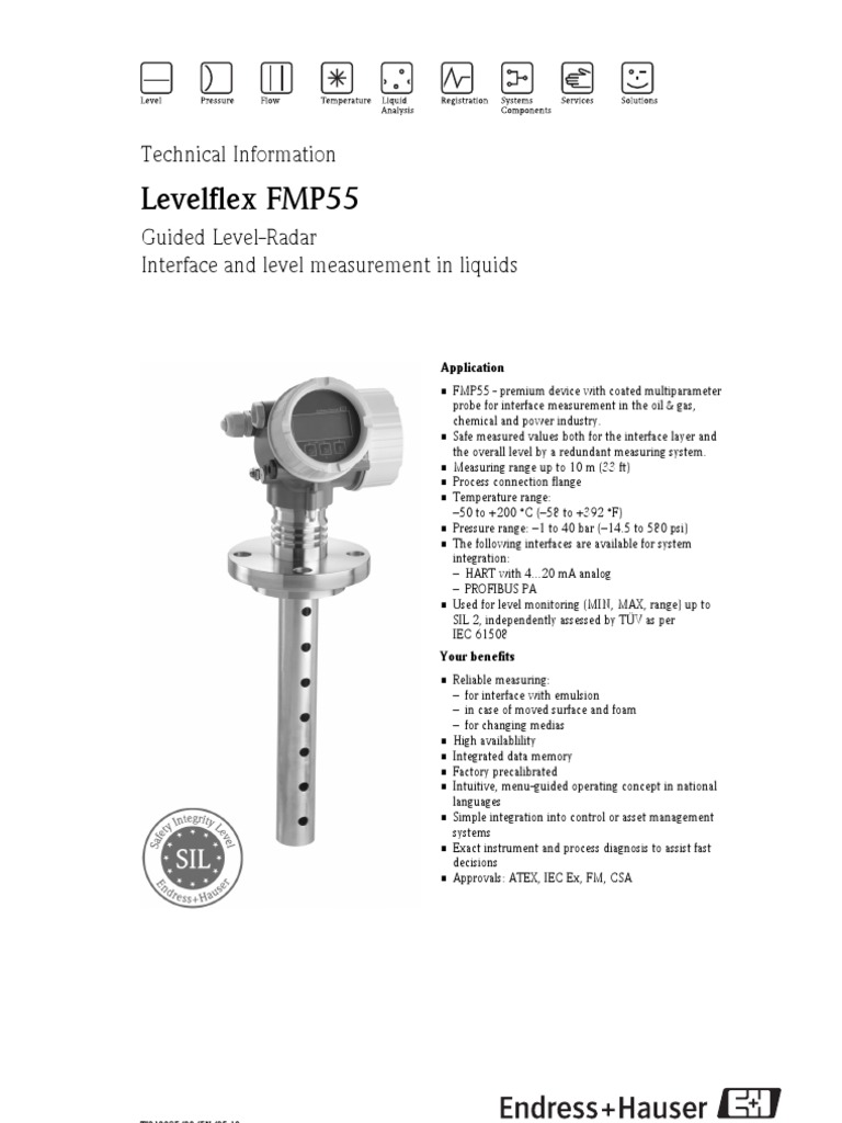 Levelflex Fmp55 Technical Information Pdf Power Supply