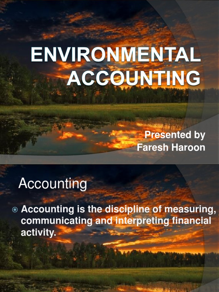 Environmental Accounting | PDF | Life Cycle Assessment | Accounting
