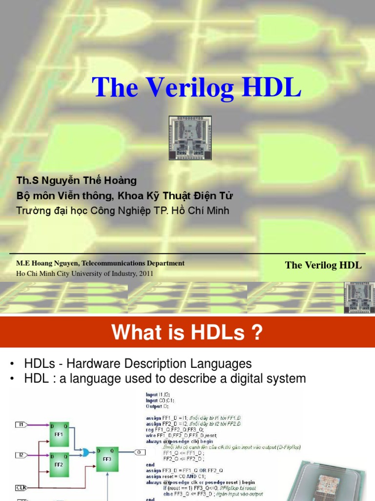 Verilog HDL - 2. Introduce to Verilog HDL | Hardware Description Language | Electronic Design