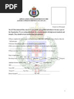 Jamaica Defence Force Application Form | PDF | Military Science | Military