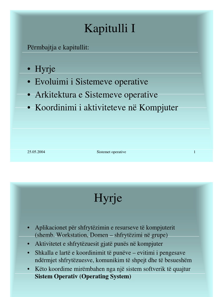 Sistemet Operative1111 | PDF