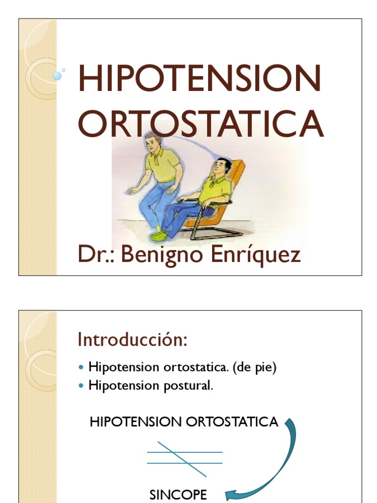 Hipotensión Ortostática: Causas y Tratamiento | PDF | Presión sanguínea ...