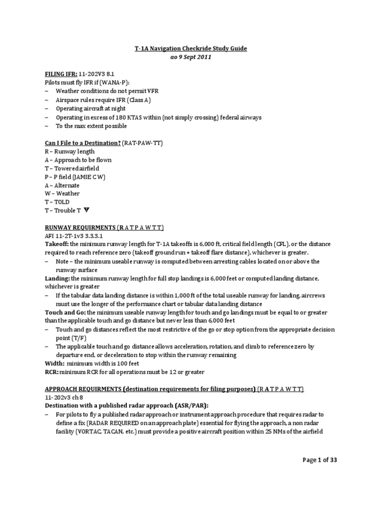 Navigation Study Guide | PDF | Instrument Flight Rules | Air Traffic ...