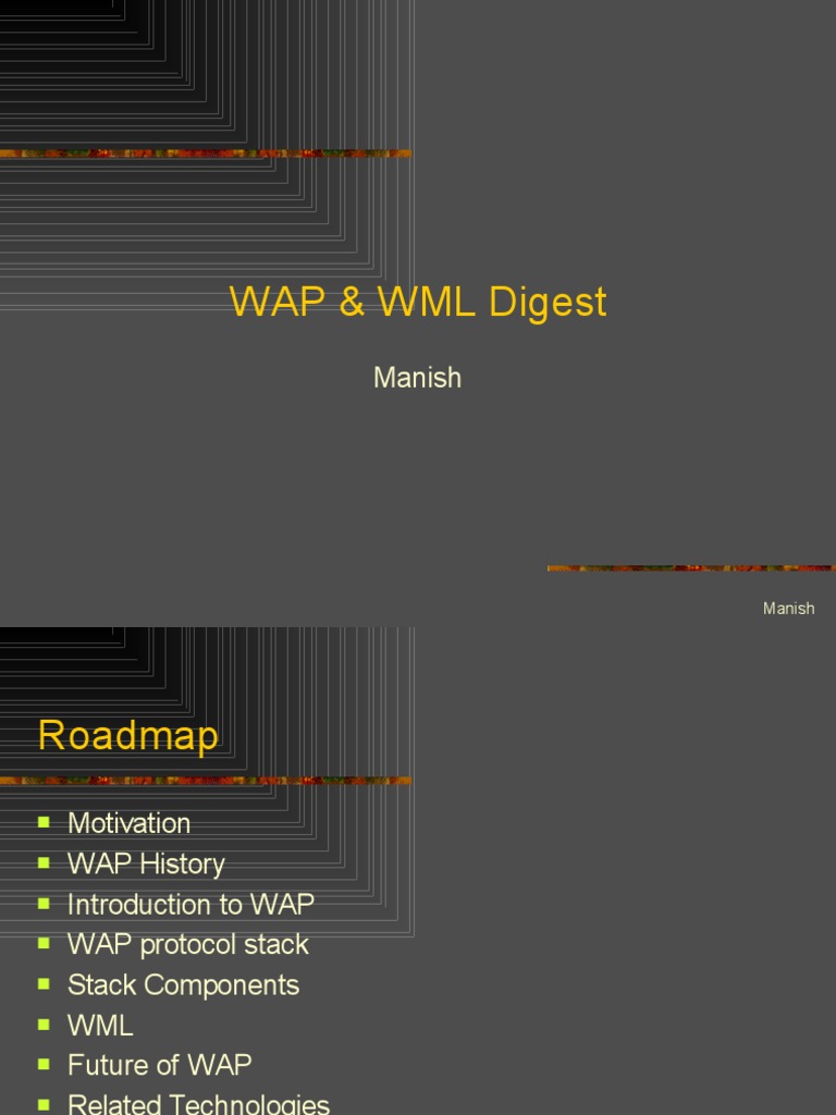 WAP & WML Digest: Manish | PDF | Port (Computer Networking ...
