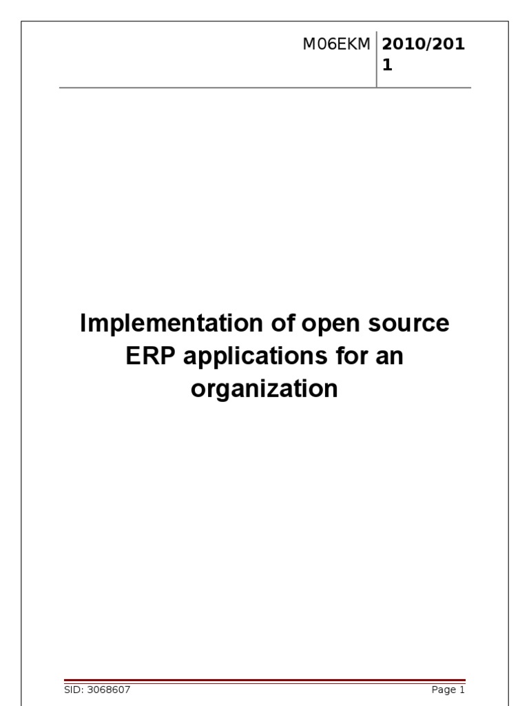 Examples Of Open Source Erp Systems Download Free Pdf Enterprise Resource Planning Databases