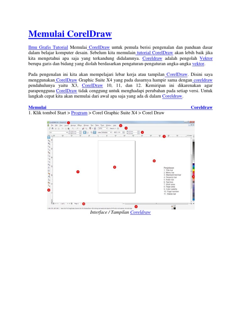 Memulai CorelDraw 1 | PDF | Karier & Perkembangan | Komputer