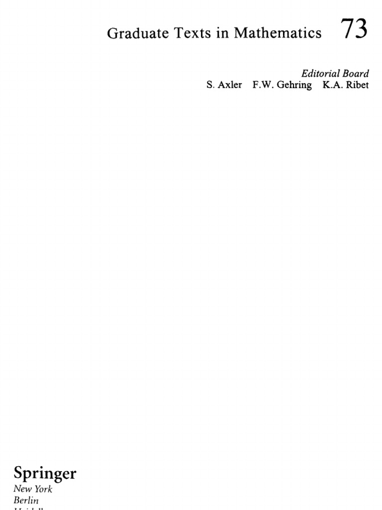 Algebra (Hungerford) | PDF