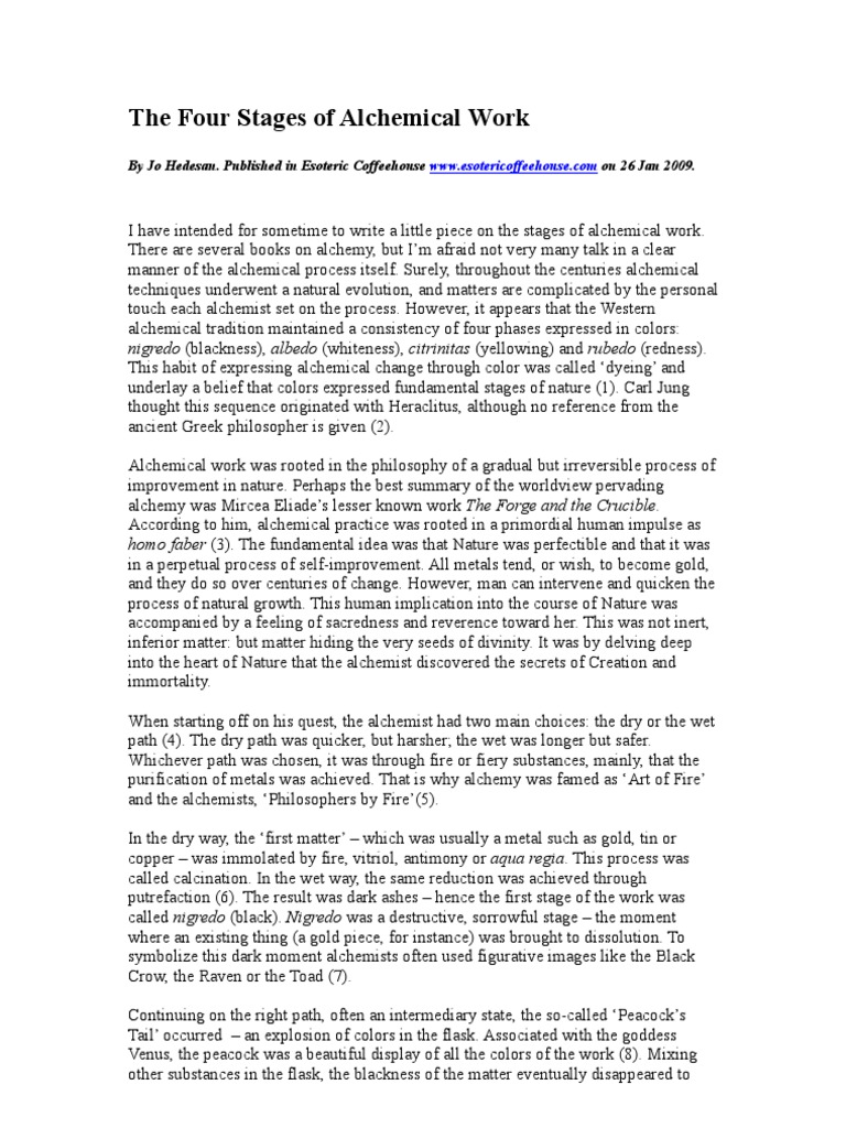 The Four Stages of Alchemical Work | PDF | Alchemy | Science