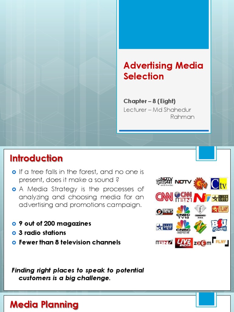 Chapter 8 - Advertising Media Selection | PDF | Audience Measurement ...