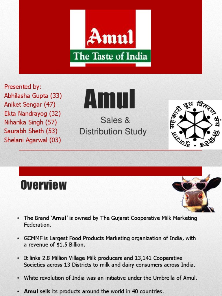 Amul Sales and Distribution | PDF | Dairy | Milk