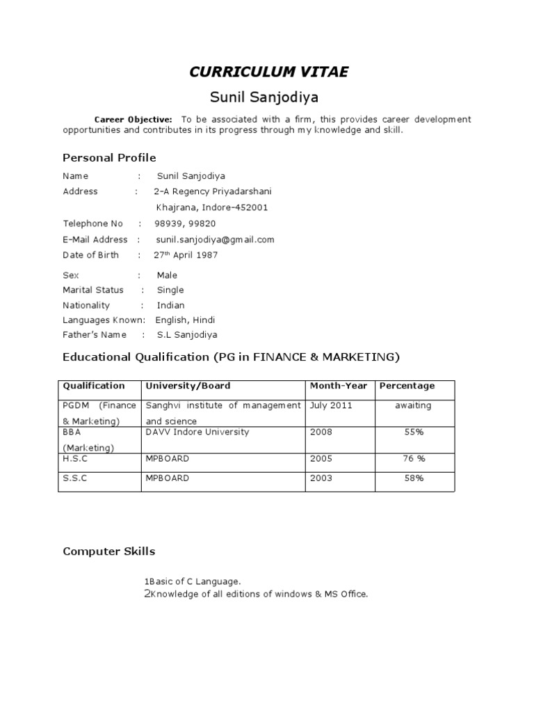 Updated CV | PDF | Career & Growth | Business