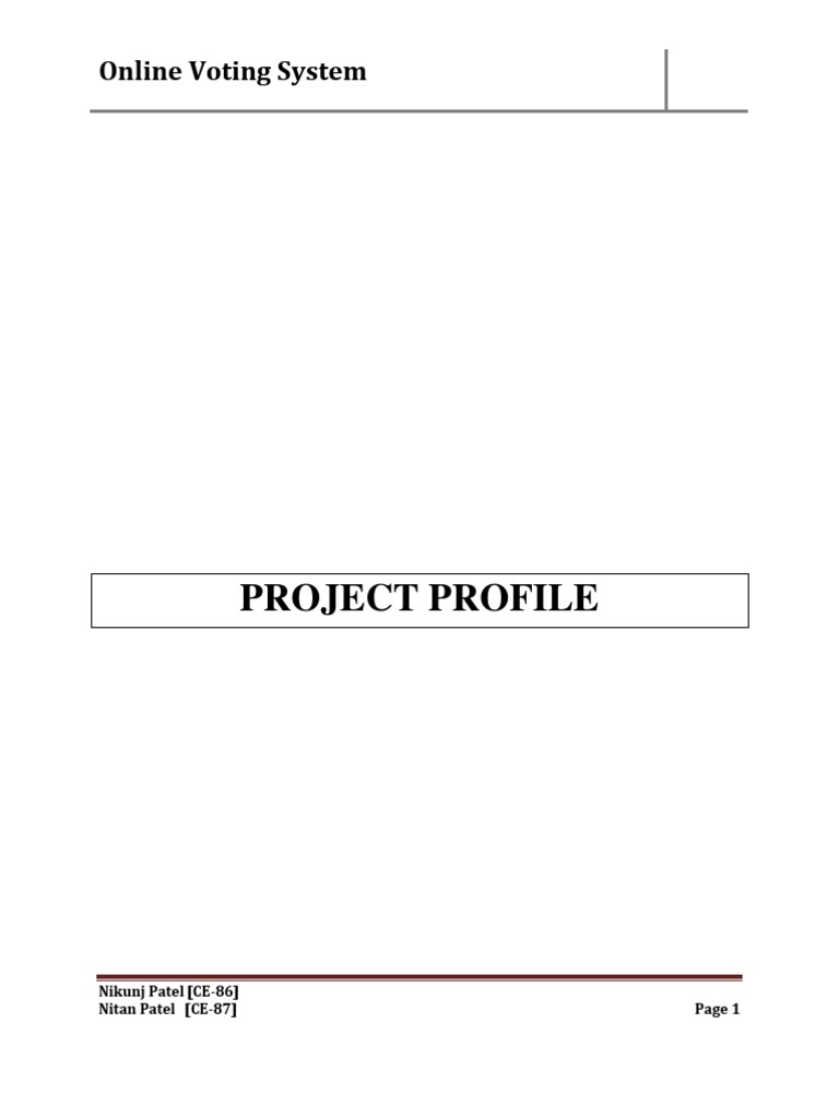 Online Voting System Overview | PDF | Electronic Voting | Software Testing