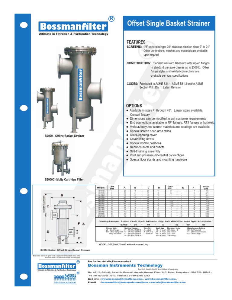 Basket Strainers | PDF | Filtration | Clothes Dryer