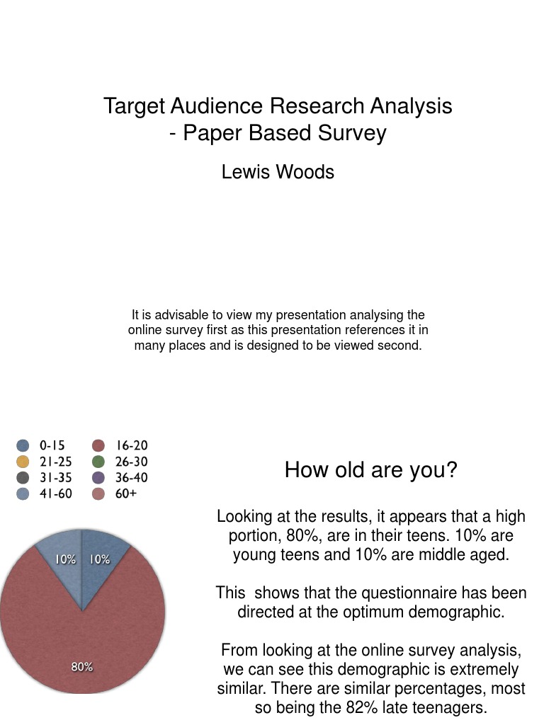 Audience Paper Analysis | PDF | Survey Methodology | Heterosexuality