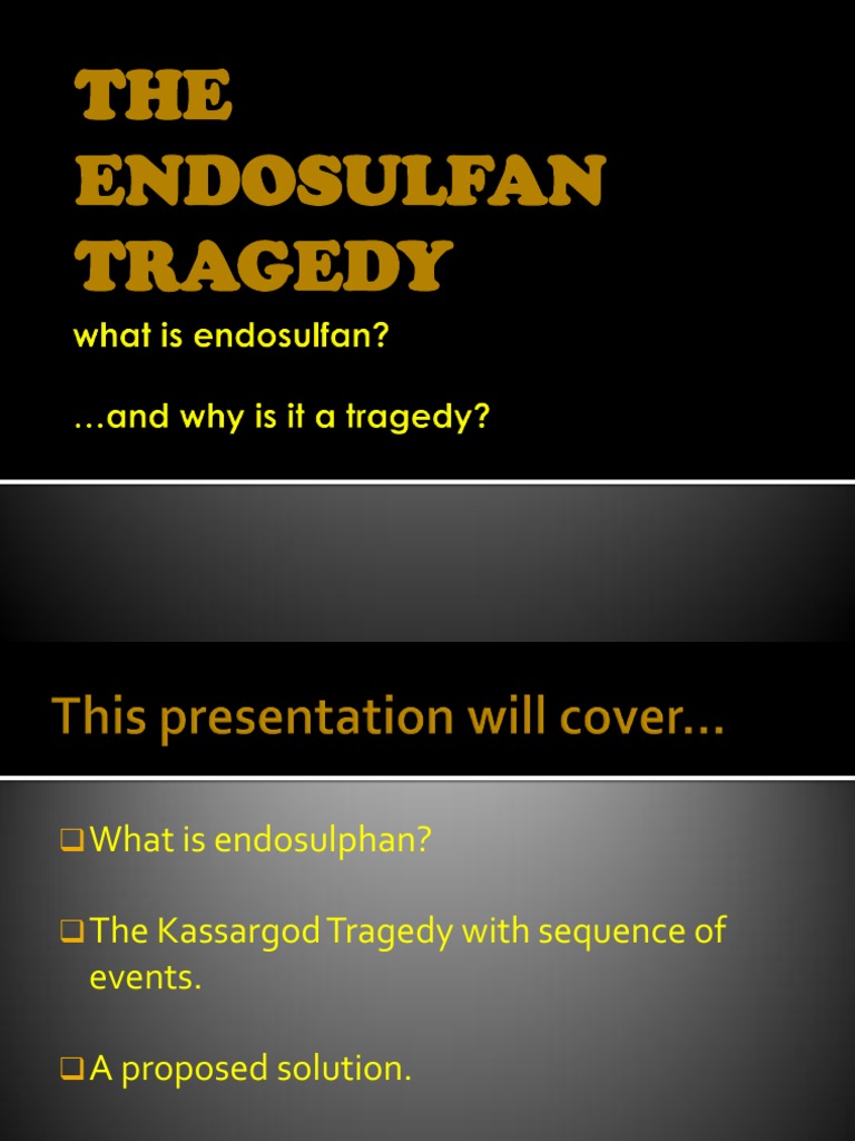 Endosulfan Tragedy | PDF | Biology | Pesticide