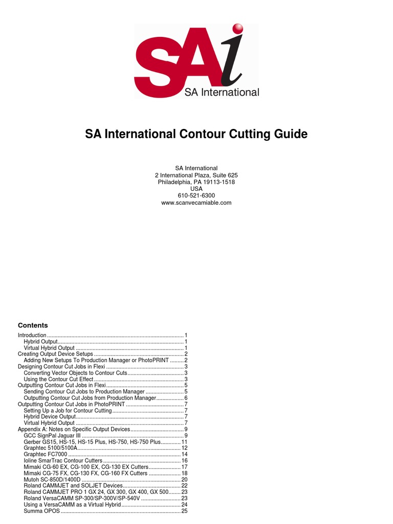 Contour Cutting Guide in Photoprint 6 | PDF | Printer (Computing) | Usb