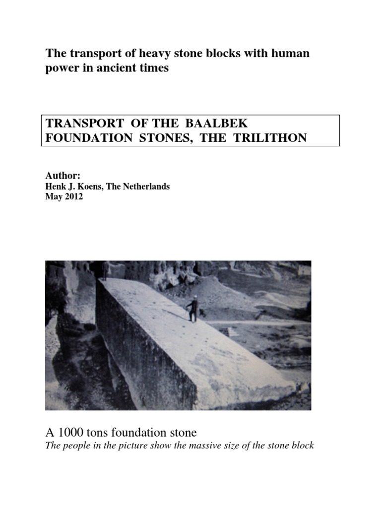 Canal To Transport The Baalbek Foundation Stones | PDF | Canal | Science