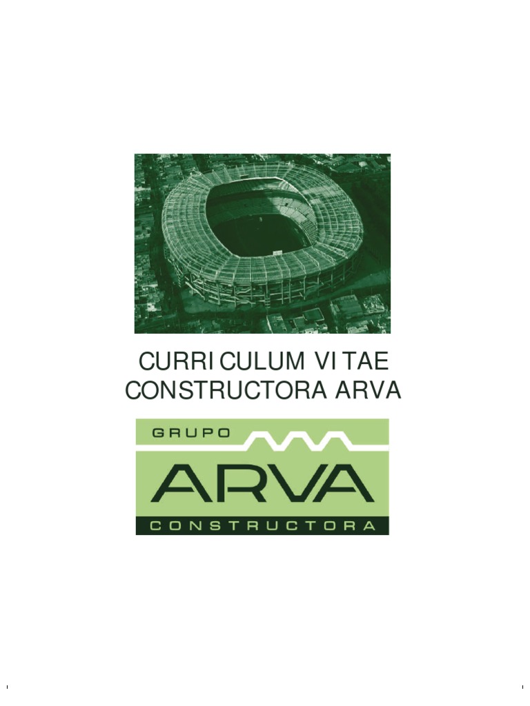 Curriculum Vitae Constructora ARVA | PDF | México | Ocio