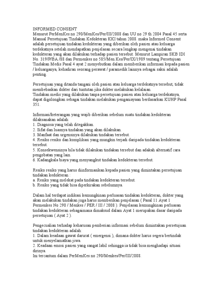 Informed Consent | PDF