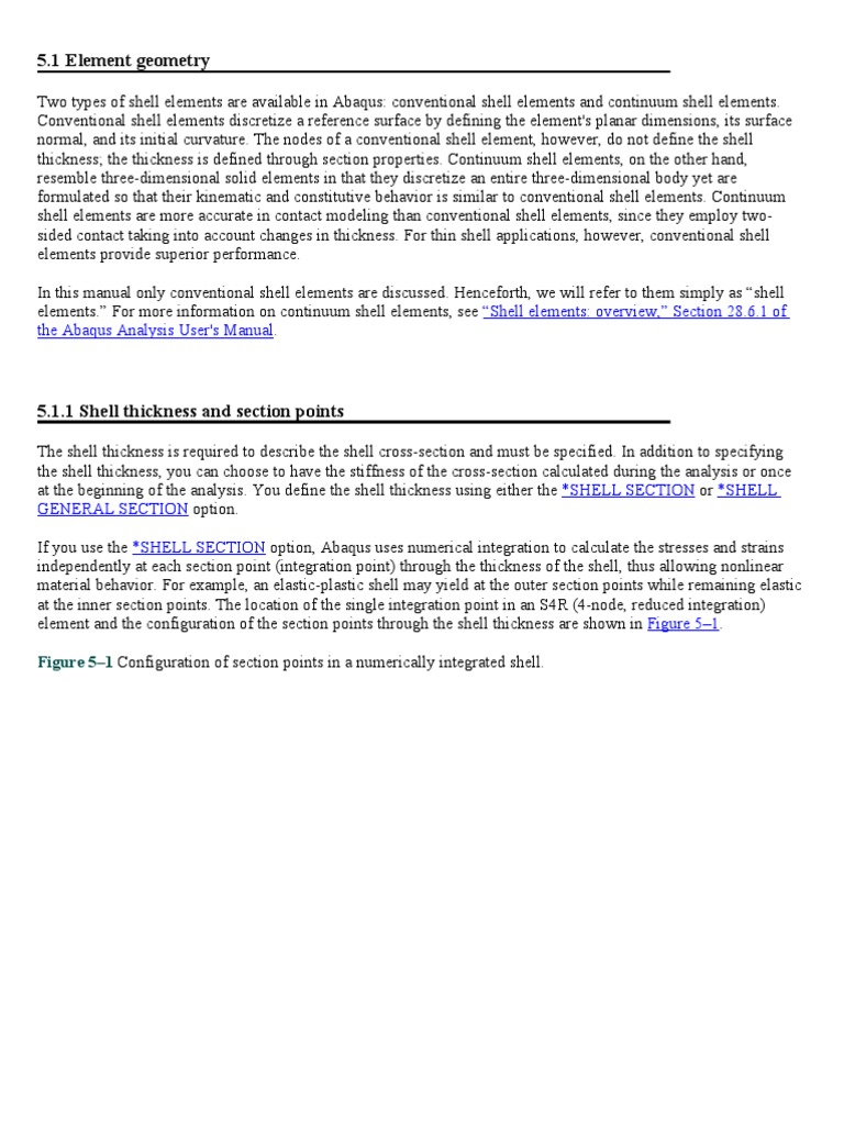 Shell Elements | PDF | Continuum Mechanics | Stress (Mechanics)