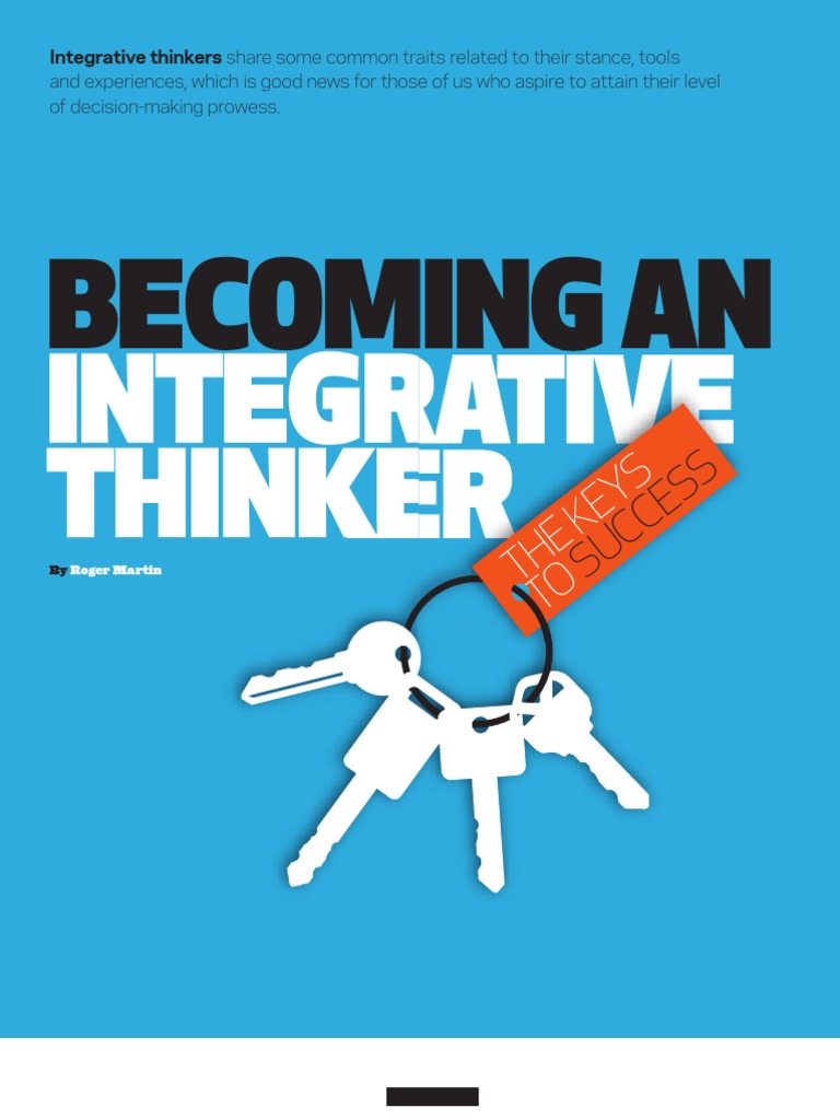 Becoming An Integrative Thinker | PDF | Reason | Inductive Reasoning